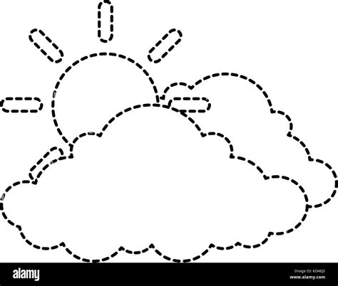 Partly Cloudy Clipart Black And White
