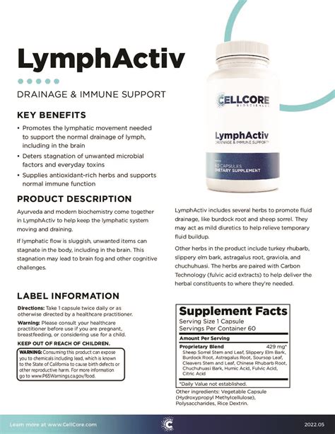 Lymphactiv By Cellcore Energy Healing Approach