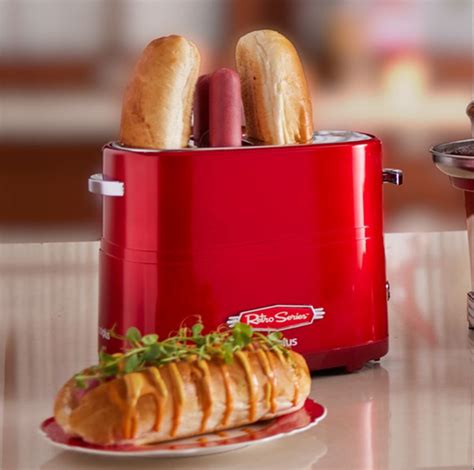 Cookplus Тостер машина для хот-догов 1200 Вт тостов - 2, красный купить ...