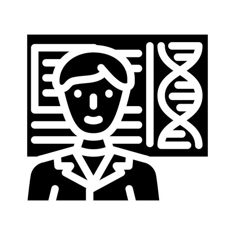 Biomedical Engineer Worker Glyph Icon Vector Illustration 21750645