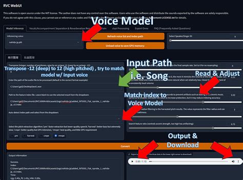 rvc webui retrieval based voice conversation web user interface