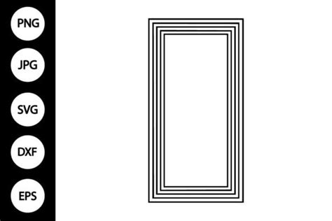 Vertical Rectangle Frame Svg Graphic By Mydigitalart13 · Creative Fabrica