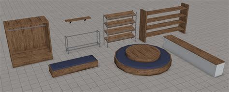 3d Model Of Props Shop