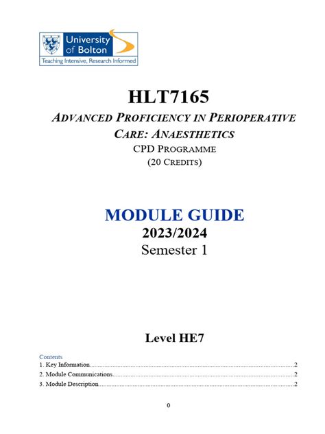 Module Guide Level 7 2023 24 Pdf Leadership Theory