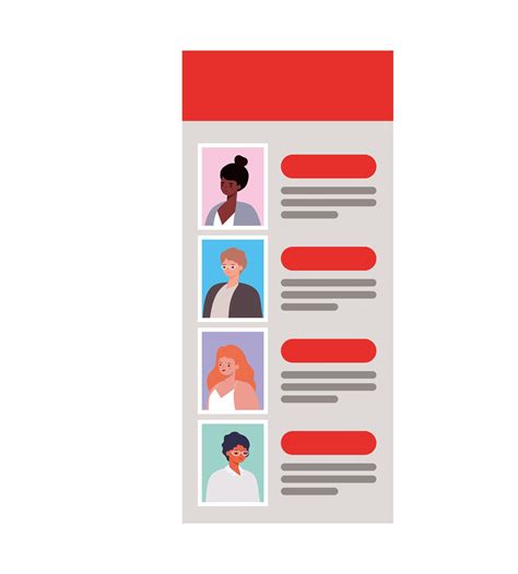 Voting Card With Four Picture And Information 1777141 Vector Art At