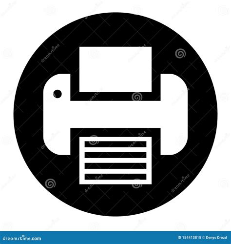 Printer Icon Vector Office Equipment Illustration Symbol Fax Logo