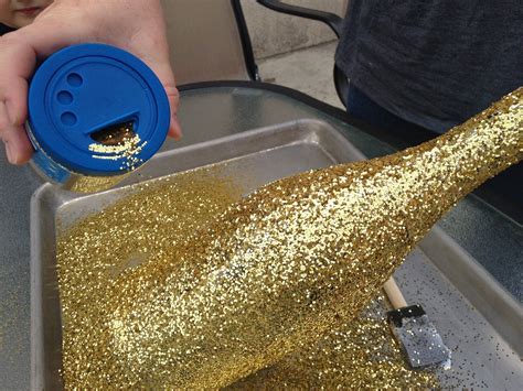 How To Decorate Mini Champagne Bottles With Glitter Artofit