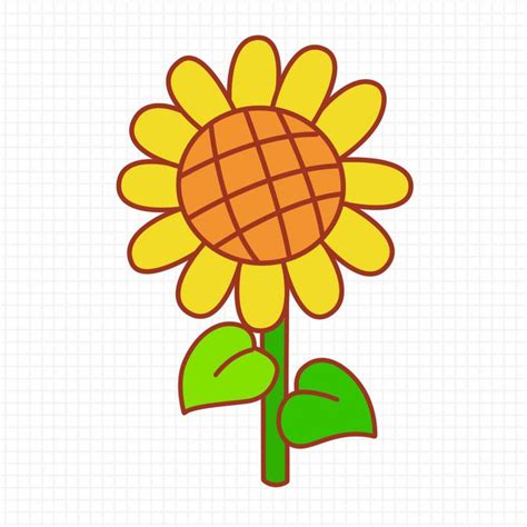 植物简笔画大全花草树木带颜色 植物简笔画大全花草树木带颜色怎么画 画趣文库（我爱生活）