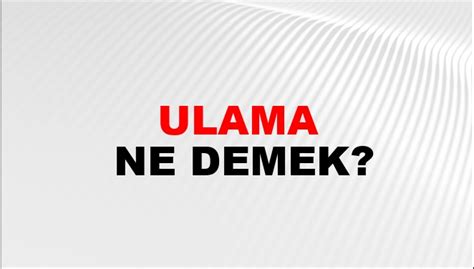 Ulama Eş Anlamlısı Ulama Kelimesinin Eş Anlamlısı Nedir Ntv Haber