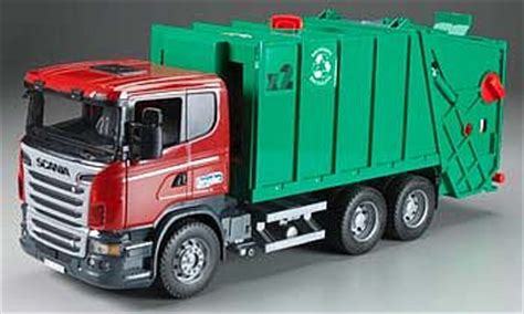 Bruder Scania Garbage Truck Red Green 3561