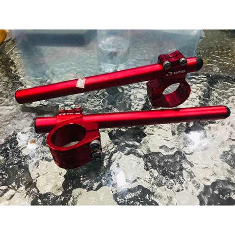 แฮนด ทรงหมอบ 41 มินสีแดง ใส่รถได้หลายรุ่น Shopee Thailand