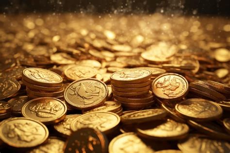 Premium Ai Image Coin Background