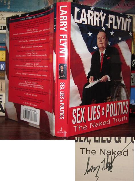 Sex Lies And Politics Signed 1st Larry Flynt First Edition Second Printing