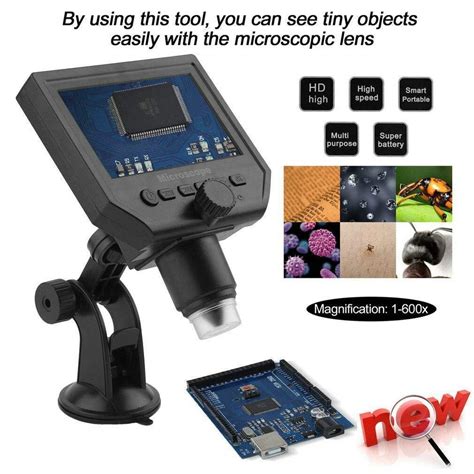Portable Smart Lcd Digital Microscope G600 43 Inch Lcd Hd Expansion