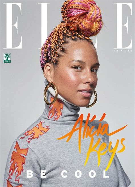 Alicia Keys Elle Cover Alicia Keys Box Braids Alyssa Keys Braids