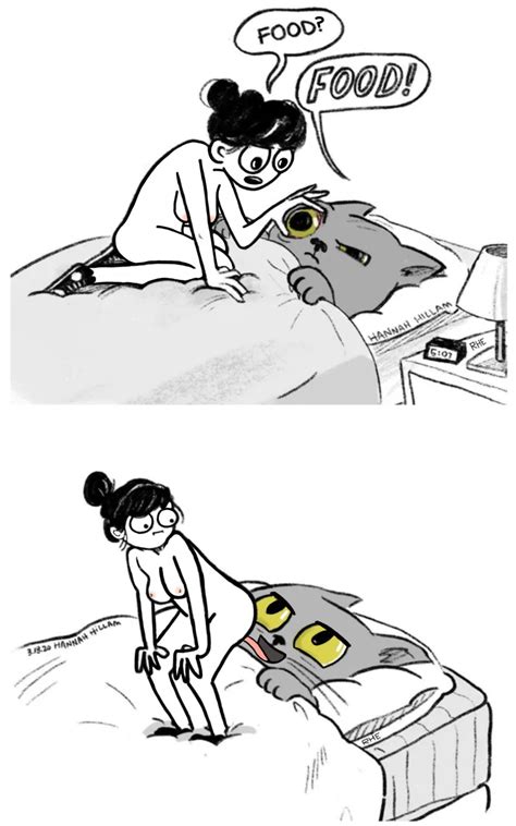 Rule 34 Bed Black Hair Cunnilingus Edit Feline Hannah Hillam Naked