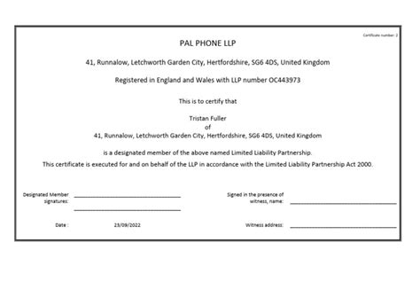 Member Certificate Pdf
