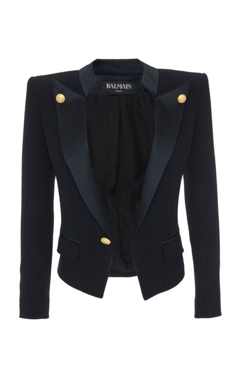 Pointed Smoking Collar Jacket By Balmain For Preorder On Moda Operandi