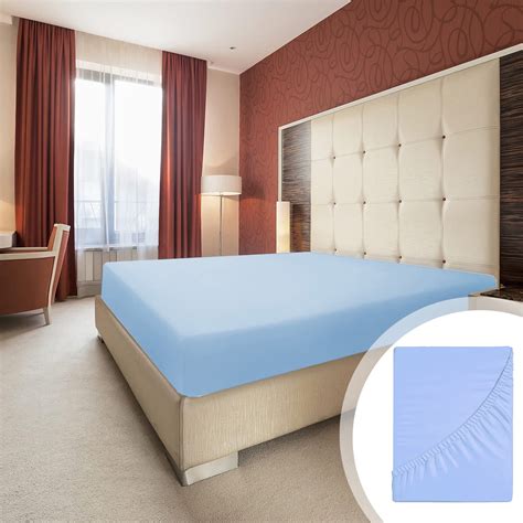 Loyerfyivos King Size Fitted Sheet Only With Full Elastic And Built In