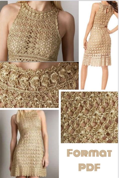 Crochet Lace Dress Pattern Schemes And International Diagrams With