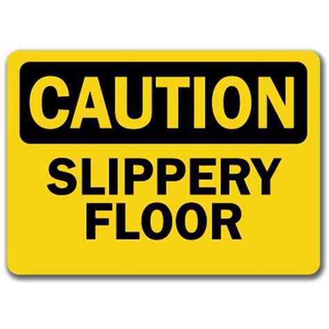 Signmission Cs Wet Floor 10 X 14 In Osha Safety Caution Sign Wet