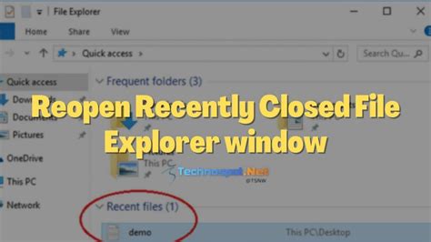 Reopen Recently Closed File Explorer Window In Windows 1110