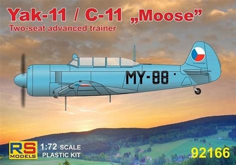Rs Models 92166 Yak 11 C 11 Moose 172 Scale Model
