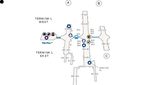 Denver Airport Terminal B Map Denver International Airport Den