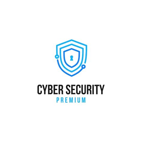 Premium Vector Cyber Security Logo Design Concept Vector Illustration