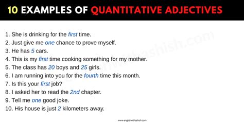 Quantitative Adjective A Detailed Masterclass