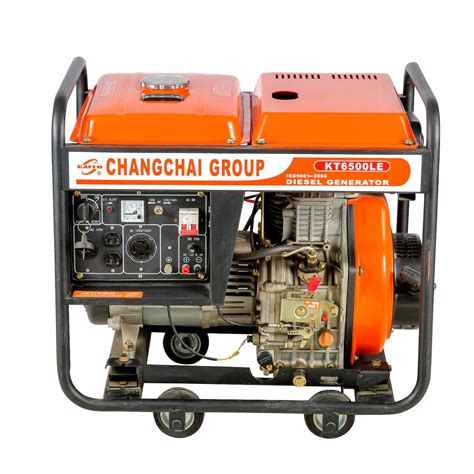Air Cooled Engine 5kw Open Type Electric Start Diesel Inverter Generator Low Speed Alternator