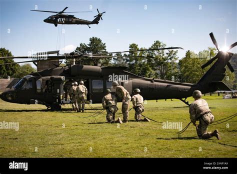 Soldiers With The 1st Assault Helicopter Battalion 150th Aviation