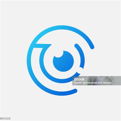 스타일리시한 아이케어 광학 로고 디자인 브랜드 아이덴티티 컴퍼니 벡터 눈 신체 부분에 대한 스톡 벡터 아트 및 기타 이미지 눈 신체 부분 로고 테크놀로지 Istock