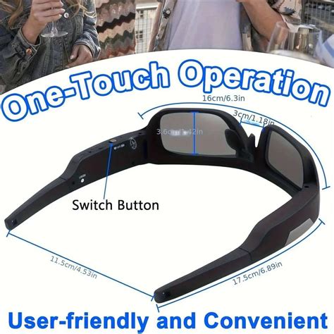 4k Camera Glasses Smart Sports Action Video Eyewear With Upgraded