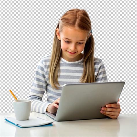 Girl Learning Fromm Hum Premium Ai Generated Psd