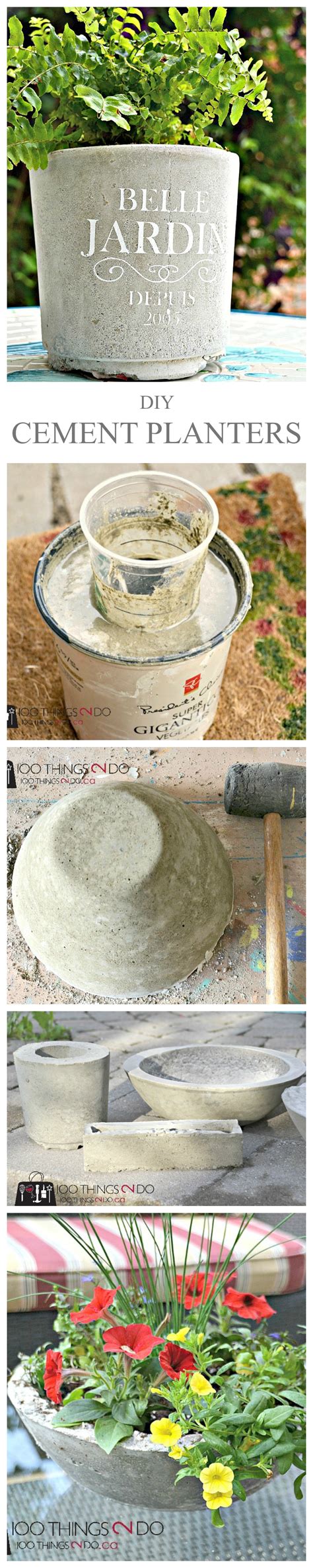 Diy Cement Planter 100 Things 2 Do