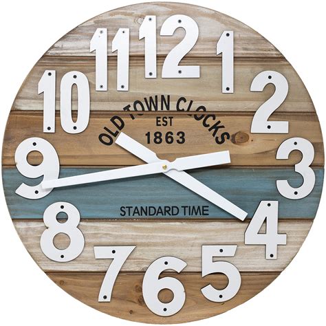 Unable To Test Oldtown Clocks 18 Wooden Multi Color Maritime