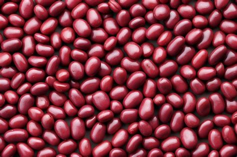 Red Beans Pattern As Background Premium Ai Generated Image