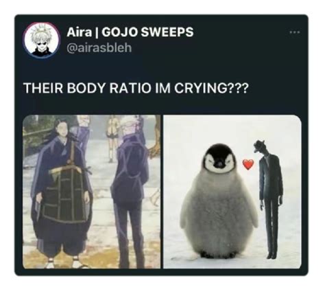 Geto And Gojo Penguin Gojo Jjk Elephant Jjk Chart