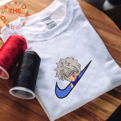 Nike X Killua Embroidered Sweatshirt Hunter X Hunter Anime Inspire Uplift