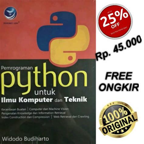 Jual Buku Pemrograman Python Untuk Ilmu Komputer Dan Teknik Shopee