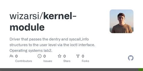 github wizarsi kernel module driver that passes the dentry and