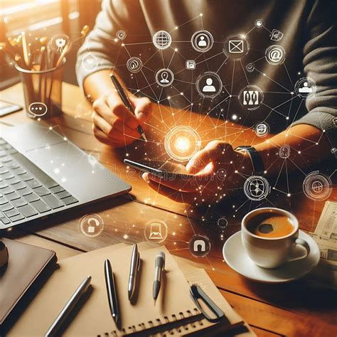 Digital Innovation Connecting Ideas Through Technology Stock