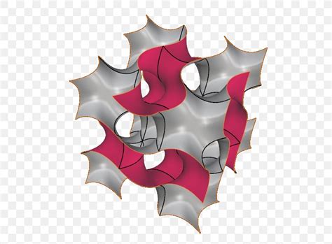 Gyroid Minimal Surface Approximation Petal Leaf Png 586x605px Gyroid