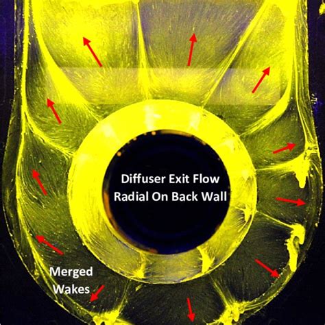 oil flow visualization diffuser collector model no struts at 21