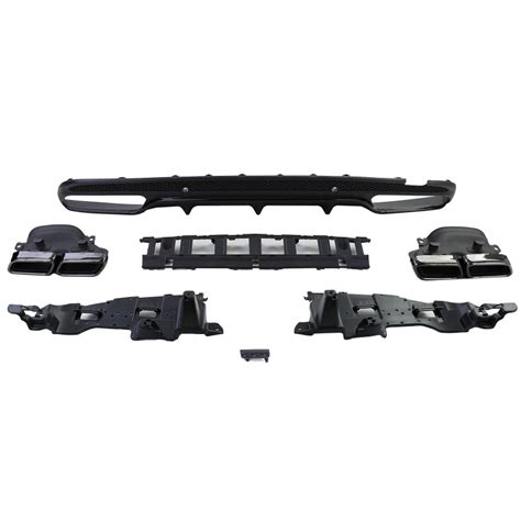 2591 Heckdiffusor Diffusor Heck Ansatz Abs Glanz Schwarz Passend Für