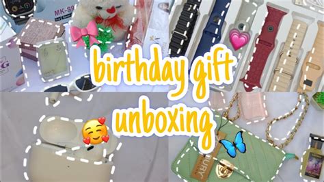 Unboxing My Birthday T💗🎀 Youtube