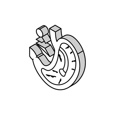 Gastroscopy Procedure Gastroenterologist Isometric Icon Vector