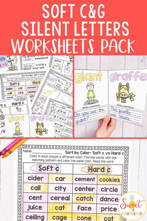 Soft Consonants And Silent Letters Phonics Worksheets Soft C Soft G Kn Gn Wr Kindergarten