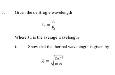 Solved Given The De Brogle Wavelengthλo Hpowhere Po ﻿is The